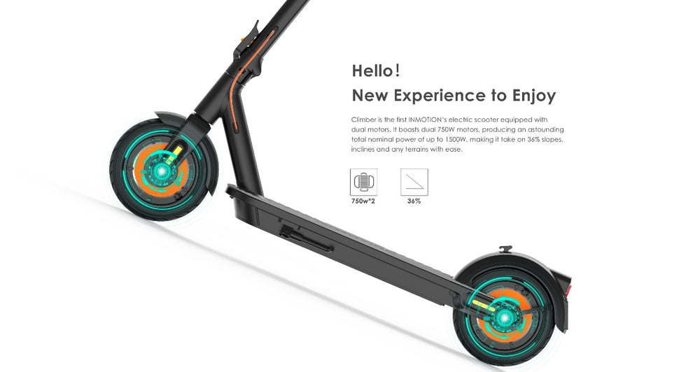 New: Inmotion Climber 533Wh Battery/ 450W x2 Dual-motor
